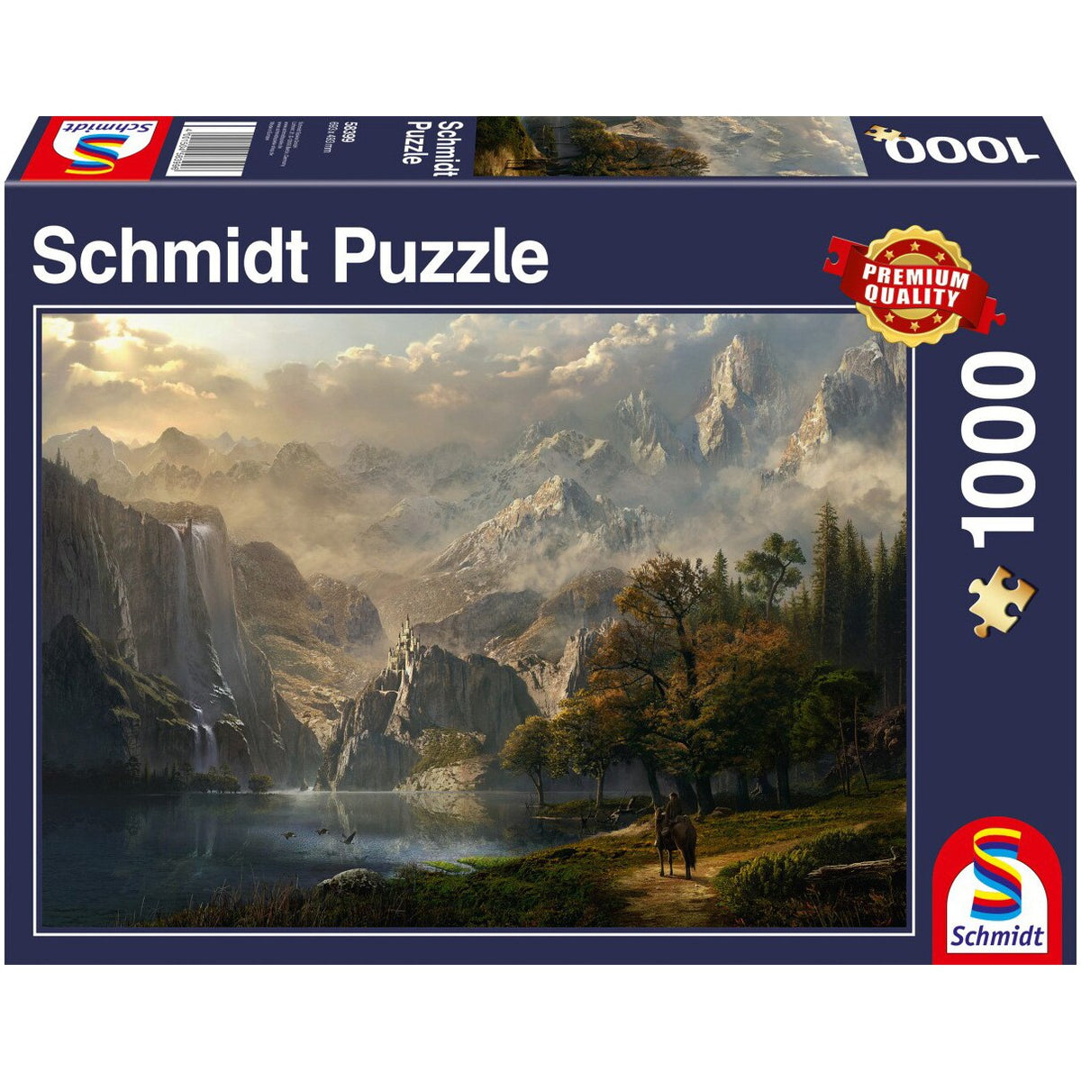 Schmidt Spiele - Puzzle Cascada, Wasserfall-Idylle, 1000 Piezas