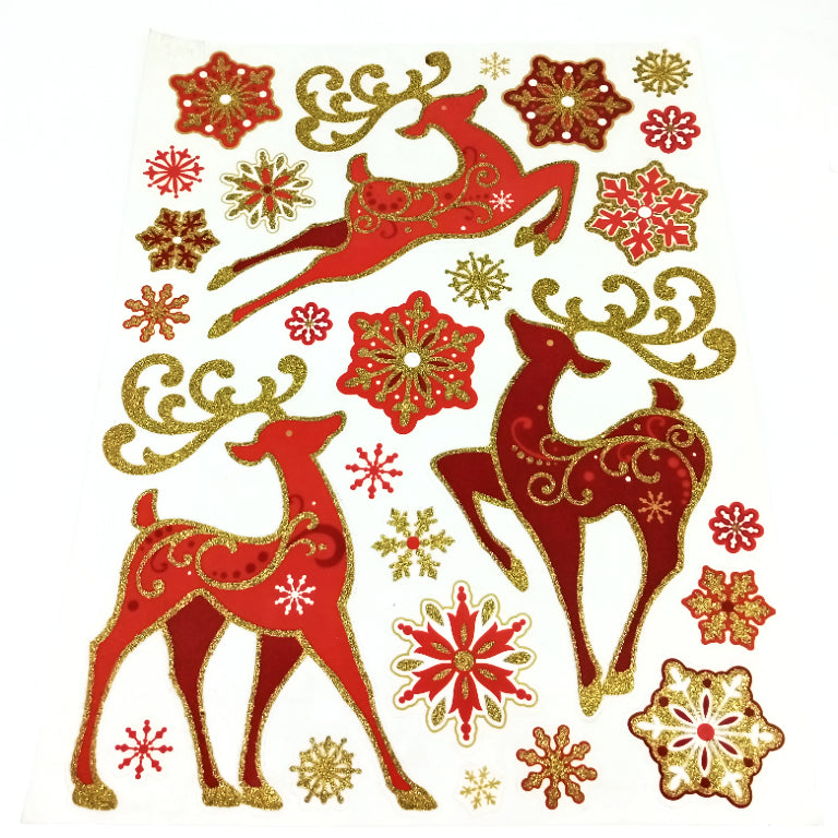 Fenstersticker Rotes Rentier